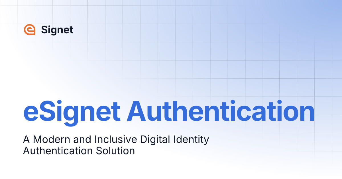 eSignet Authentication | Signet
