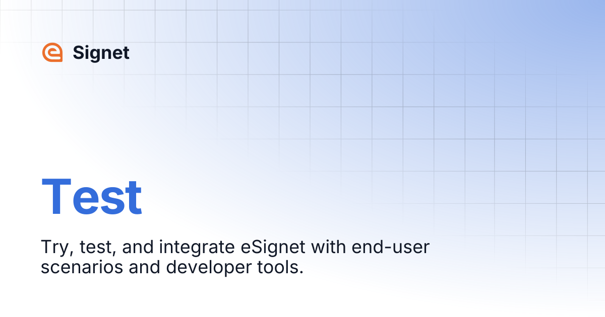 Test | Signet
